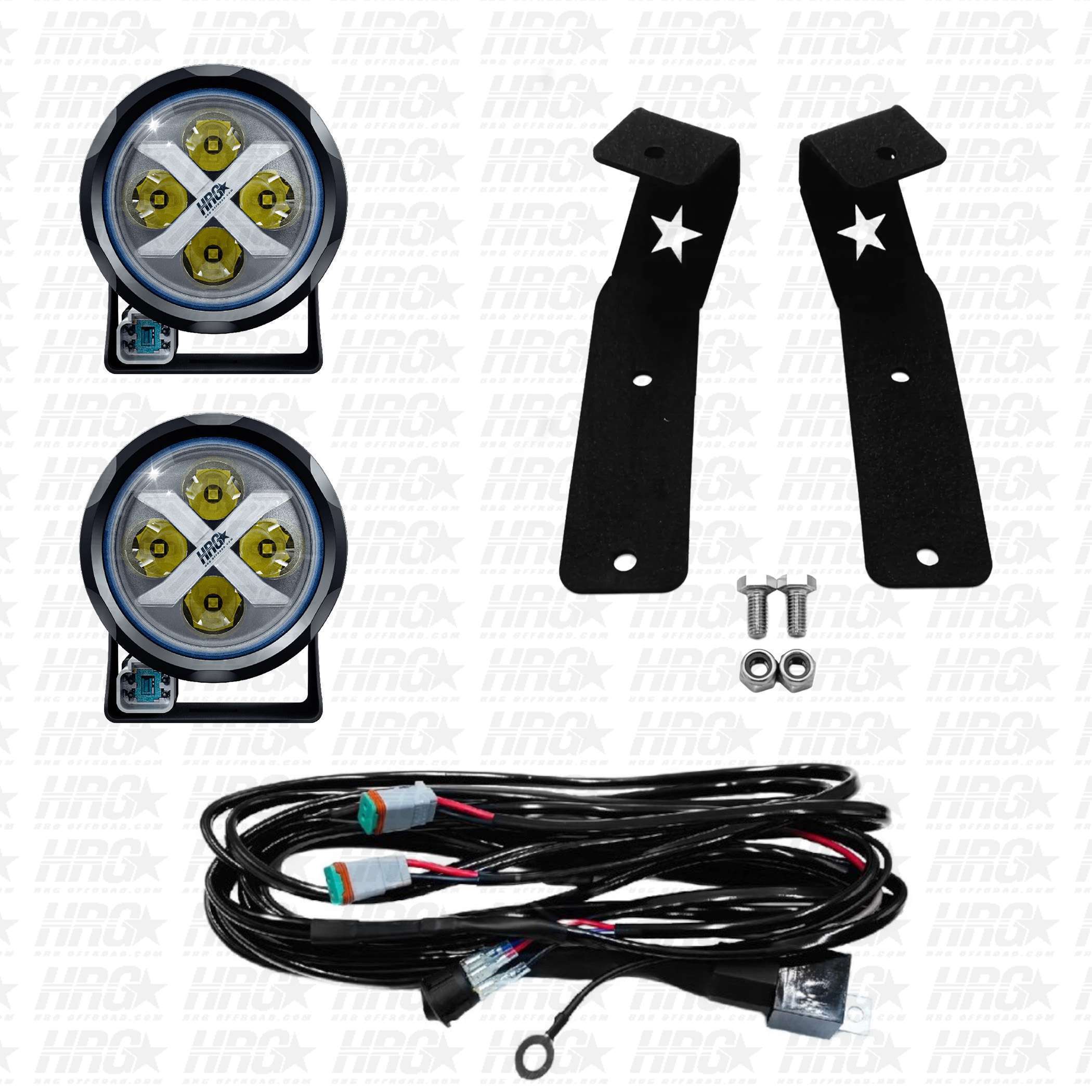 4 INCH POD LIGHT KIT FOR 2021-2025 FORD BRONCO SPORT - HRG Offroad