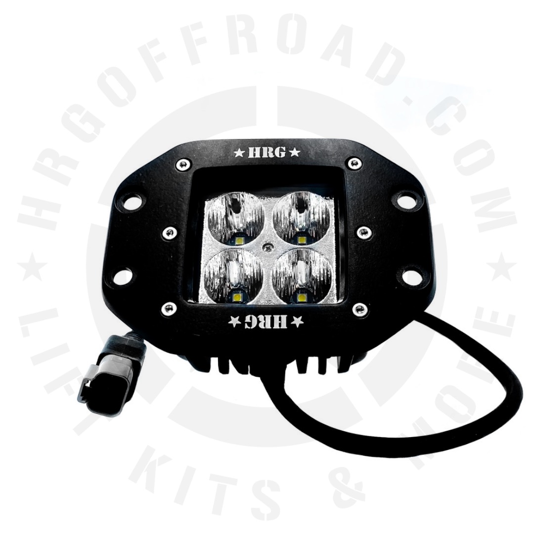 3" FLUSH MOUNT 20 W FLOOD LED LIGHTS - HRG Offroad