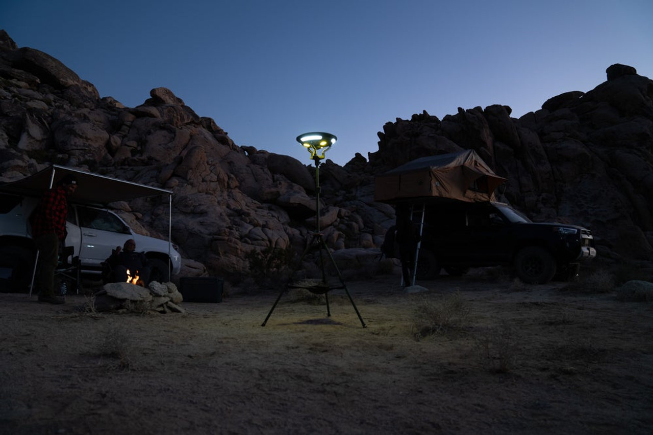 TUFF STUFF® OVERLAND HALO 9.75" SOLAR FREESTANDING LIGHT WITH SPEAKER ...